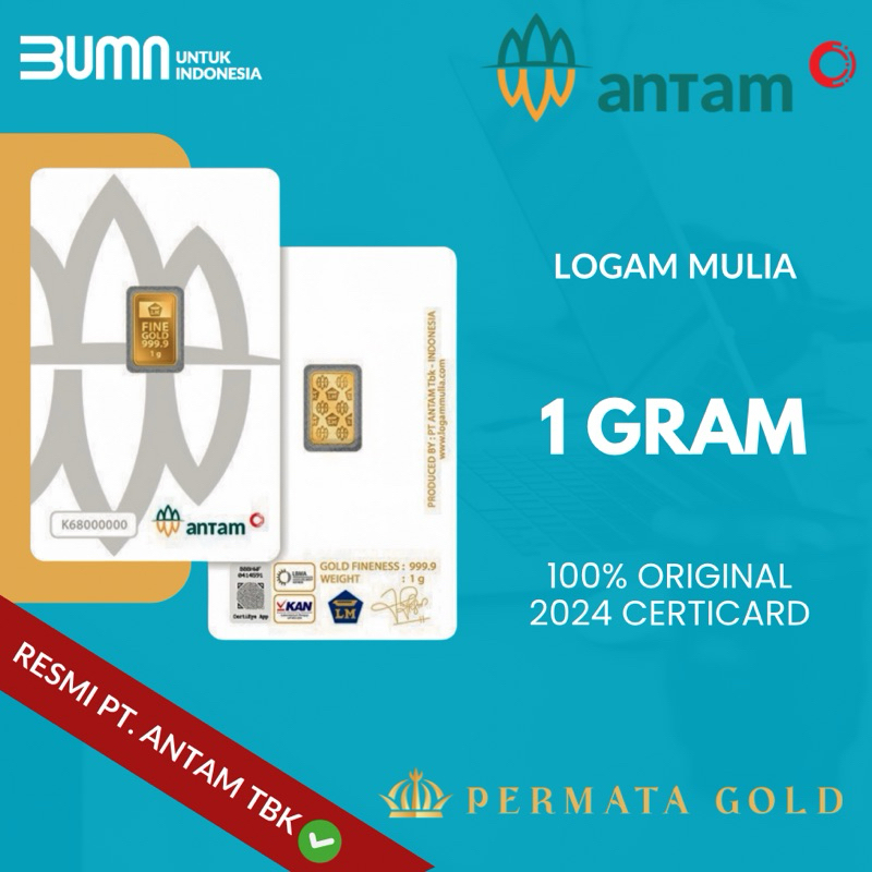 Jual LM ANTAM CERTICARD 2024 - 1 Gram | Shopee Indonesia