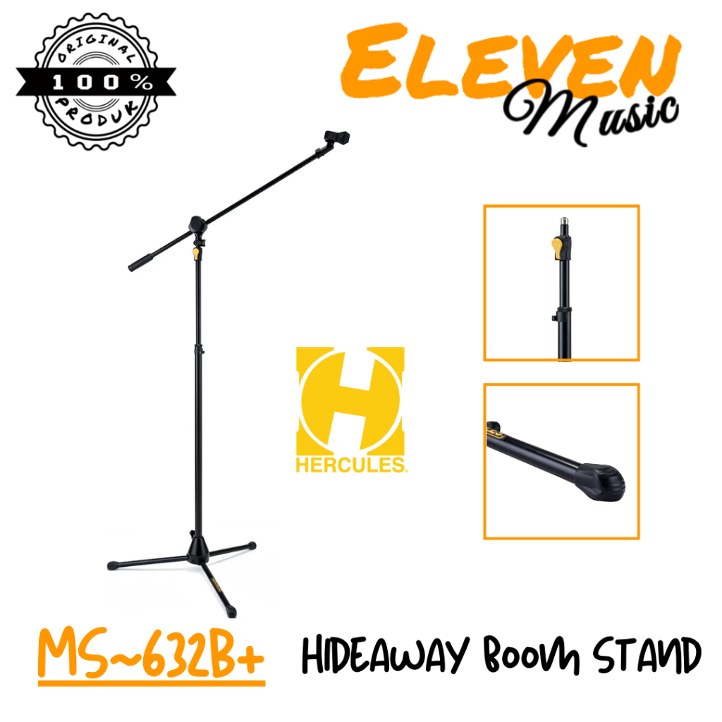 Jual Stand Mic Hercules MS632B Plus Tripod Base Boom Mic Stand Hercules ...