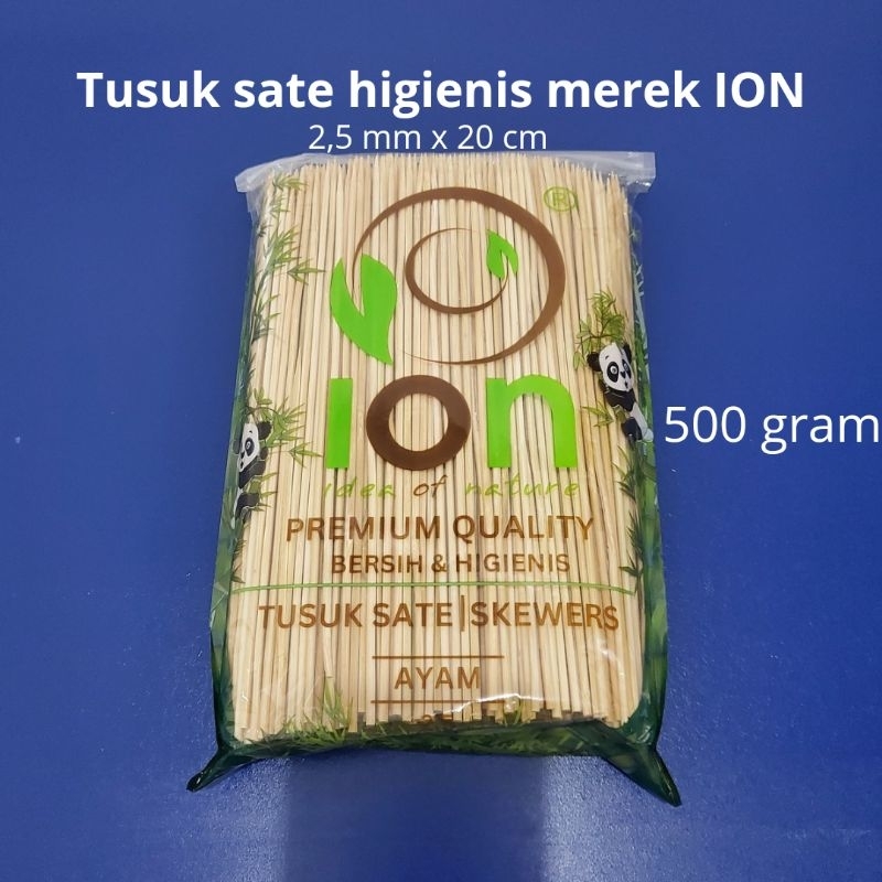 Jual tusuk sate bambu ion | tusuk sate 500 gram | tusuk sate 2,5 mm x ...