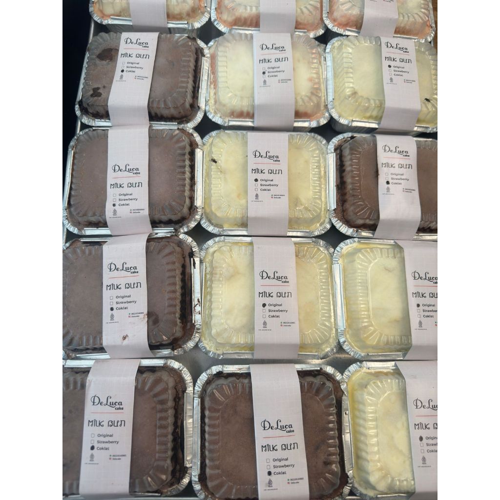Jual DELUCA CAKE MILK BUN THAILAND 100% NO BAHAN PENGAWET MILK BUN ...