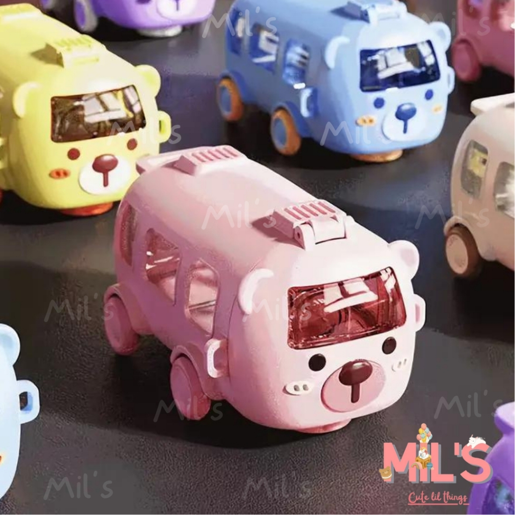 Jual [ CUTE MIL'S ] BOTOL MINUM ANAK BUS BERUANG MAINAN LUCU BACK TO ...