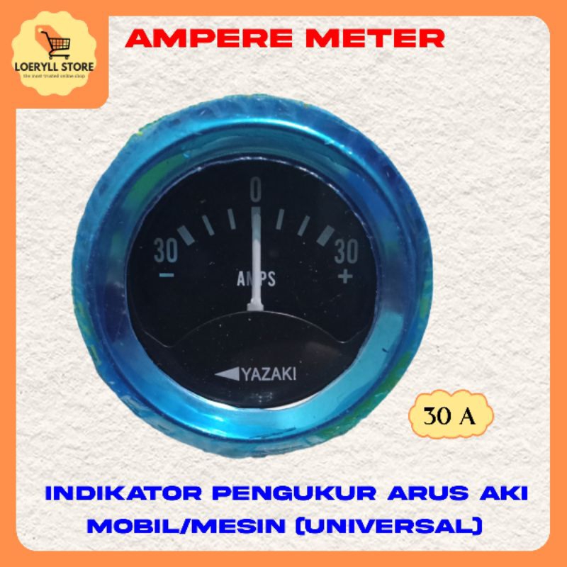 Jual Ampere Meter Dc 30a Arus Aki Mobil / Mesin / Amper Cas Analog ...
