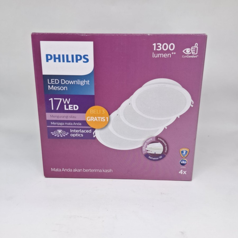 Jual Downlight LED Philips Meson Pack 17W Putih 17 w 17 watt 17watt ...