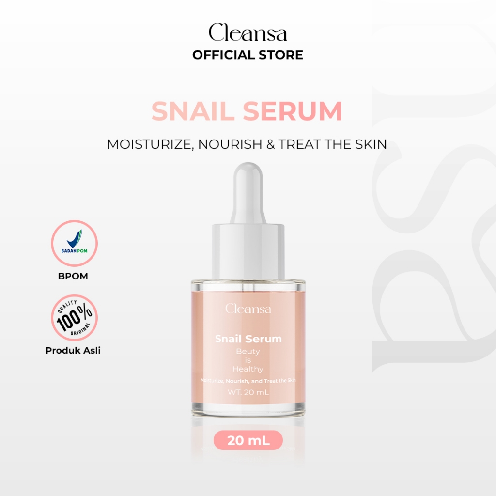 Jual Cleansa Snail Serum | dengan ekstract Snail secretion Hyaluron dan Ceramide/Perbaiki Skin ...