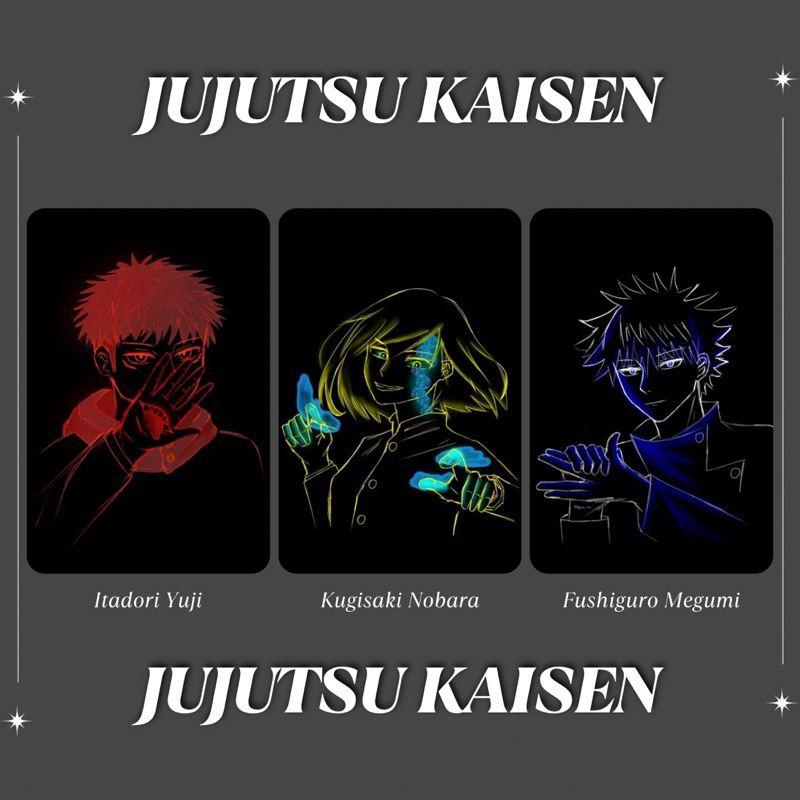 Jual Jujutsu Kaisen Photocards | PC JJK Dark Mode Anime Merch | Shopee ...