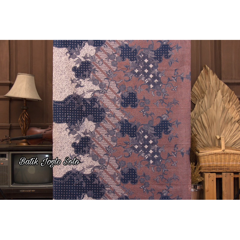 Jual Kain Batik PUSPO NAVY Bahan Rok / Bahan Rok Lilit / Bahan Rok Span ...