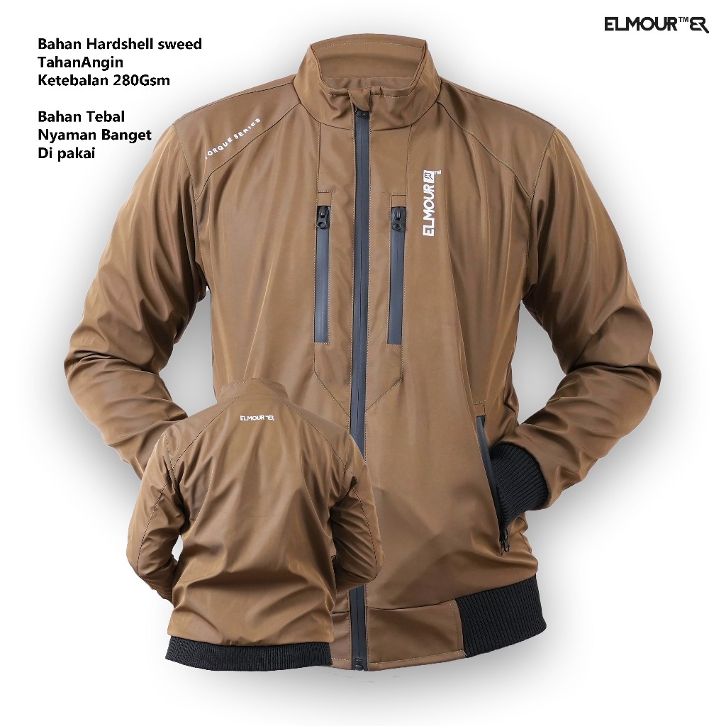 Jual Elmour Jaket Motor Windproof Torque Series Softshell Tahan Air Dan ...