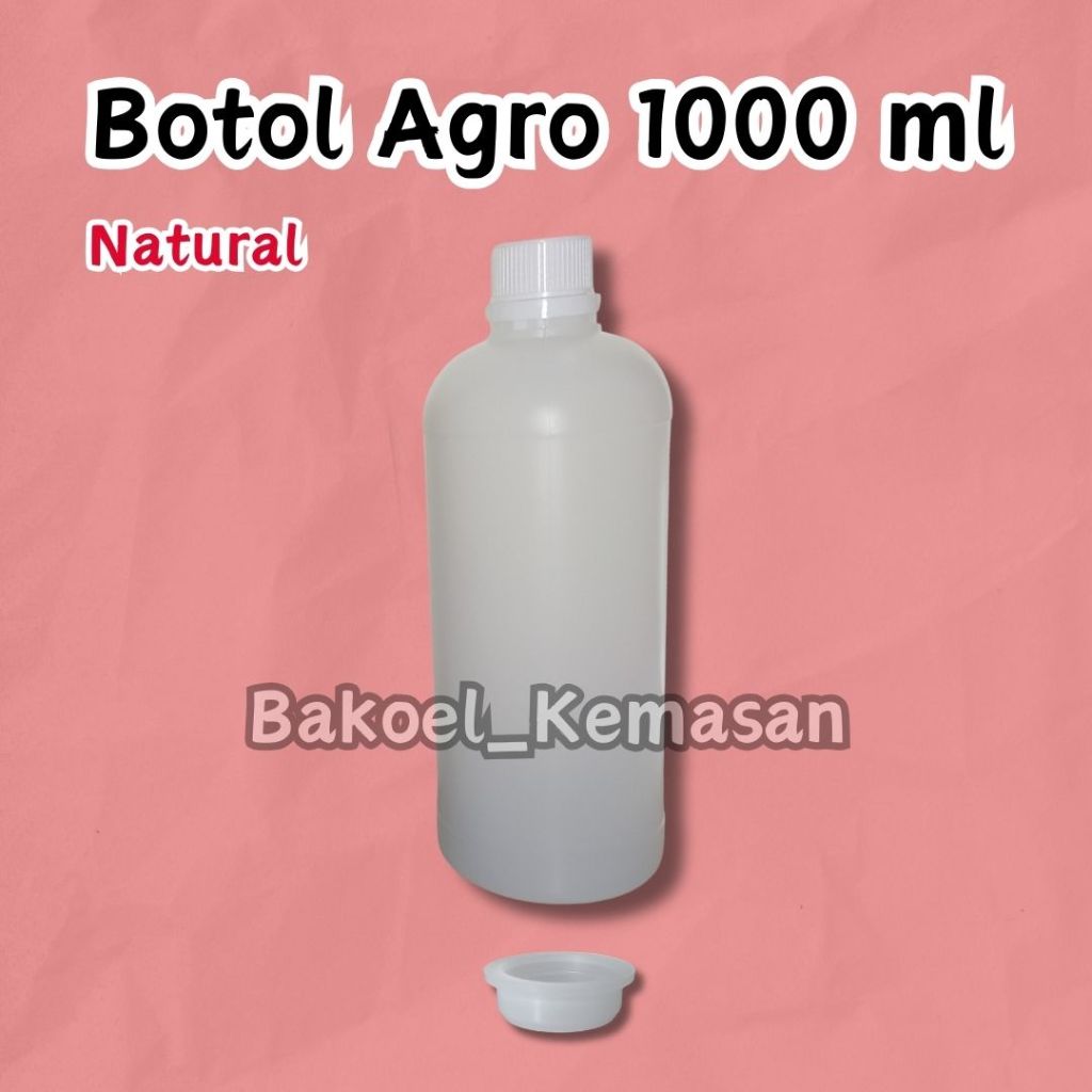 Jual Botol HD 1000ml Botol Agro 1000ml Botol LABOR 1 Liter Bahan HDPE Plug dan Segel Botol Agro ...