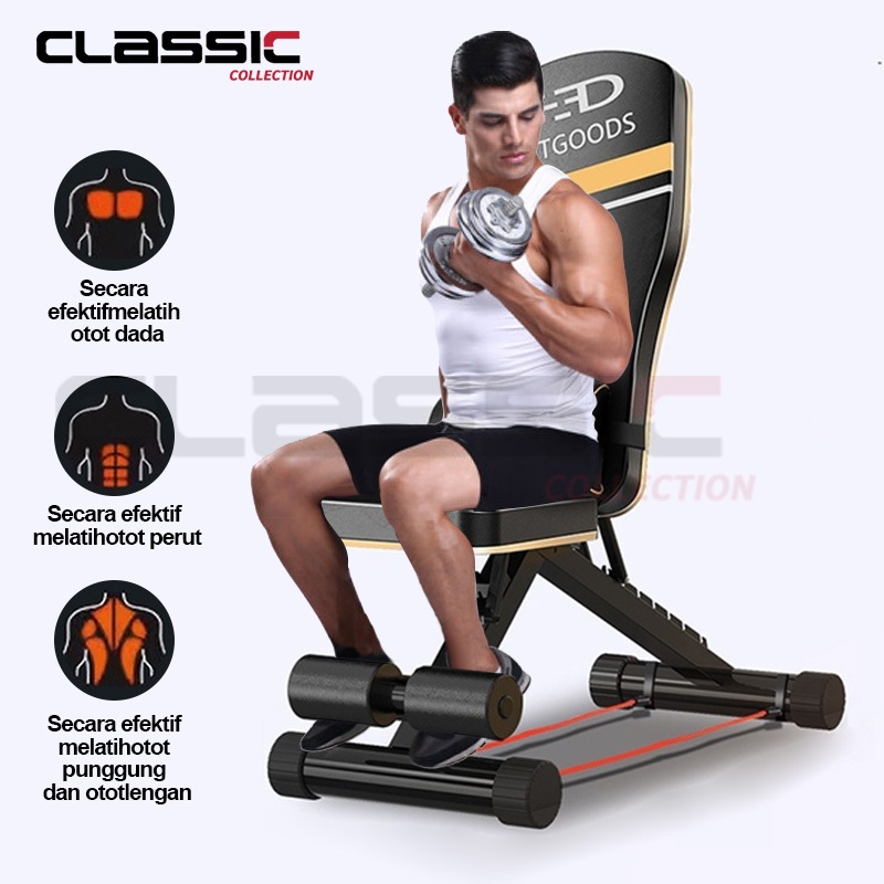 Jual Adjustable Bench Press Bangku Sit Up Multifungsi Olahraga Fitness ...