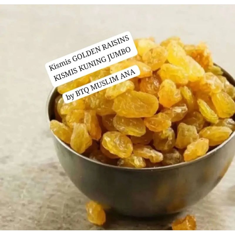 Jual KISMIS ( GOLDEN RAISINS/KISMIS KUNING JUMBO) | Shopee Indonesia