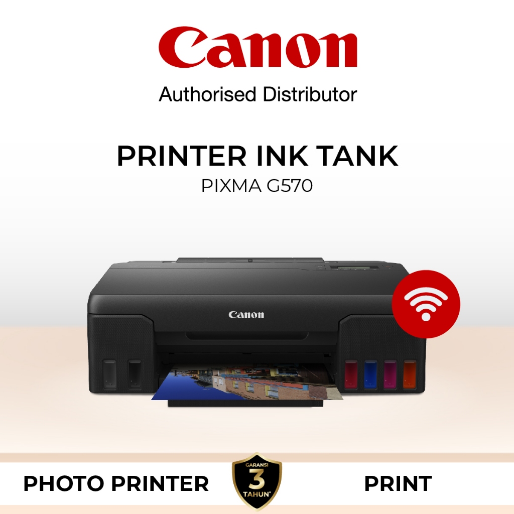 Jual Printer Ink Tank CANON PIXMA G570 - Print Wifi - Printer Fungsi Tunggal - Printer Foto ...
