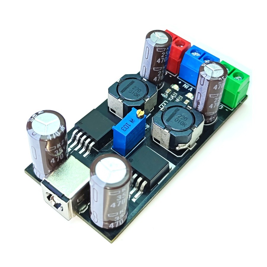 Jual LM2596 DUAL OUTPUT Step Down Ajustable + Fix Output 3,3V 5V 3A ...