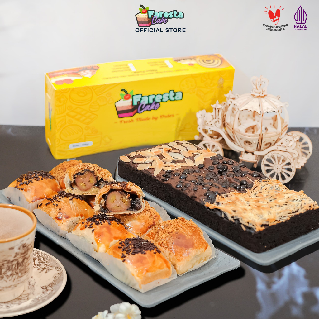Jual PAKET 2 BOX MELTED BROWNIES FUDGY COKELAT dan BOLEN COKELAT KEJU ...