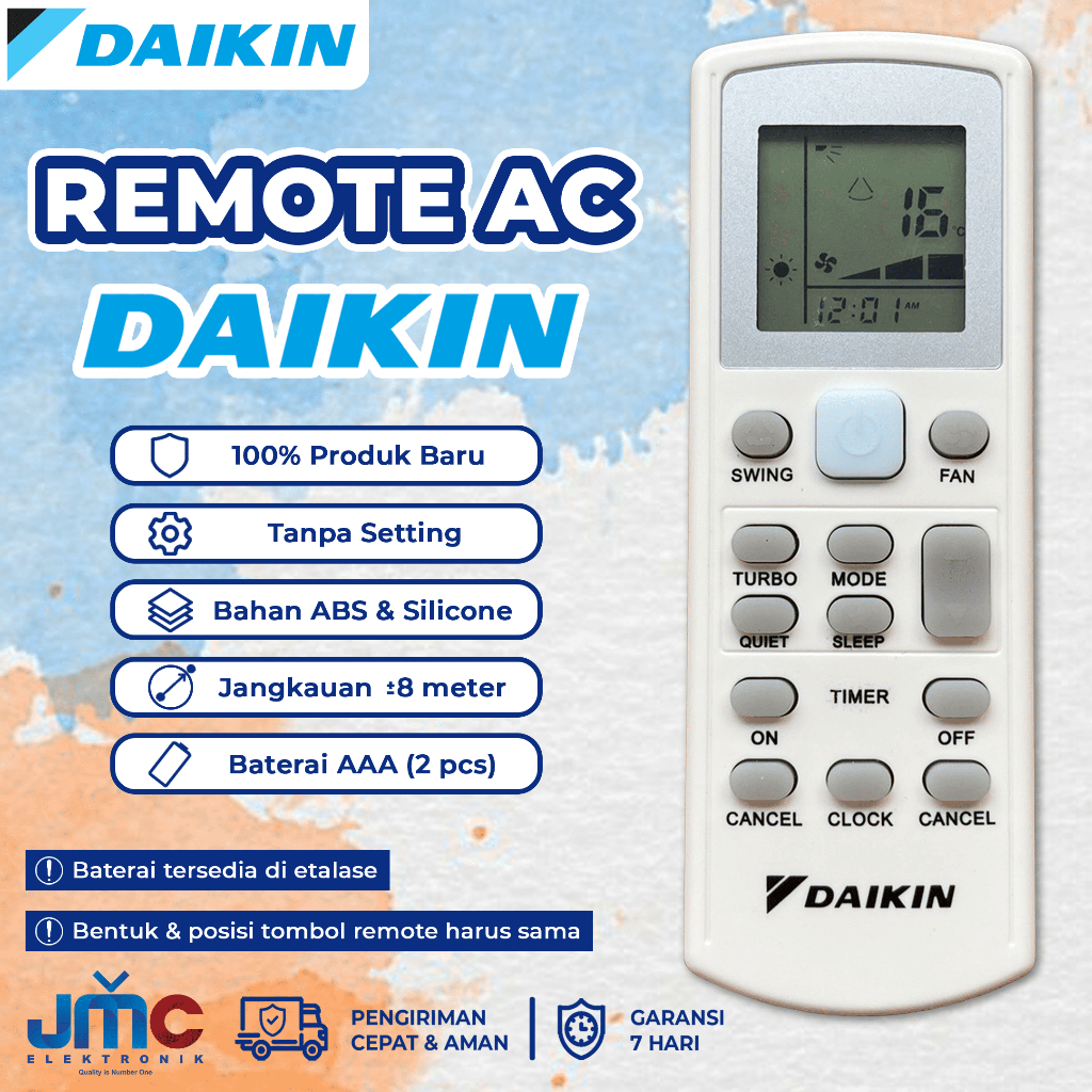 Jual Remote Remot Ac Daikin Type FTV Original Pabrik | Shopee Indonesia