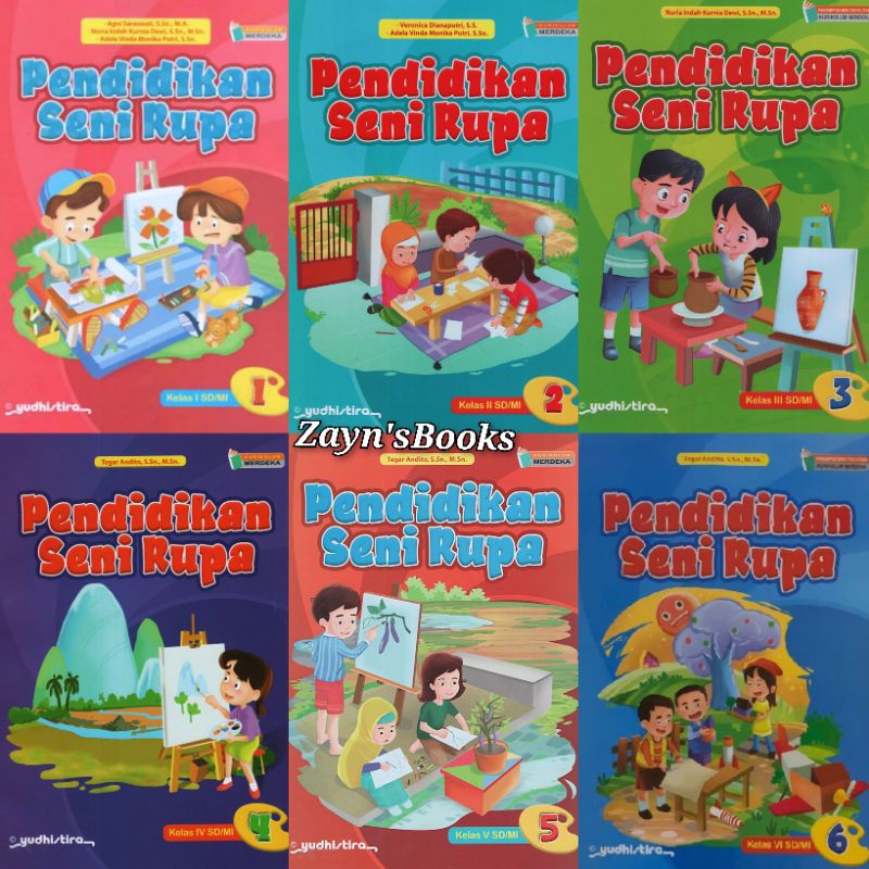Jual Buku Pelajaran SENI RUPA kelas 1 2 3 4 5 6 SD Yudistira kurikulum Merdeka | Shopee Indonesia