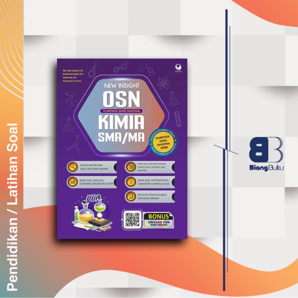 Jual Buku Latihan Soal Olimpiade Sains Nasional New Insight OSN Kimia SMA/MA Ori Grasindo ...