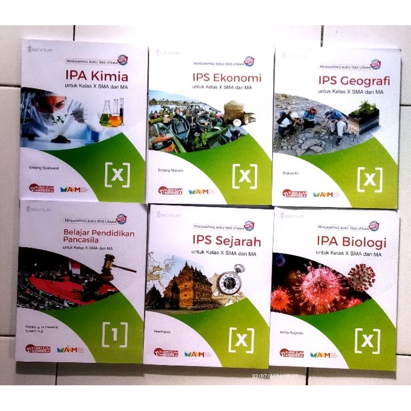 Jual ORIGINAL PLATINUM SMA/MA IPA IPS KIMIA BIOLOGI EKONOMI PANCASILA KELAS 10 X KURIKULUM ...