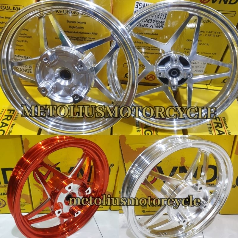 Jual velg vnd v speed vario 160 abs v 1 185 x 14 &215 x 14 pelek bintang vario 160 abs vnd ...