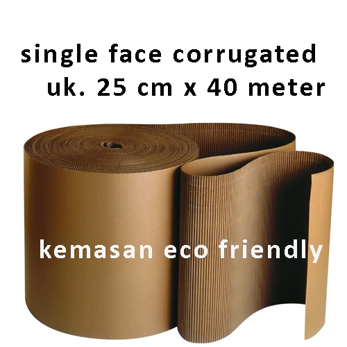 Jual Karton Lembaran Polos Single Face 1 ROLL Uk. Lebar 25 cm x 40 ...