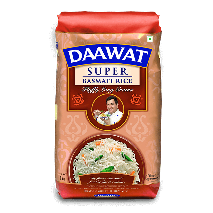Jual Daawat SUPER Basmati Rice 1kg | Beras Basmati | Beras India ...
