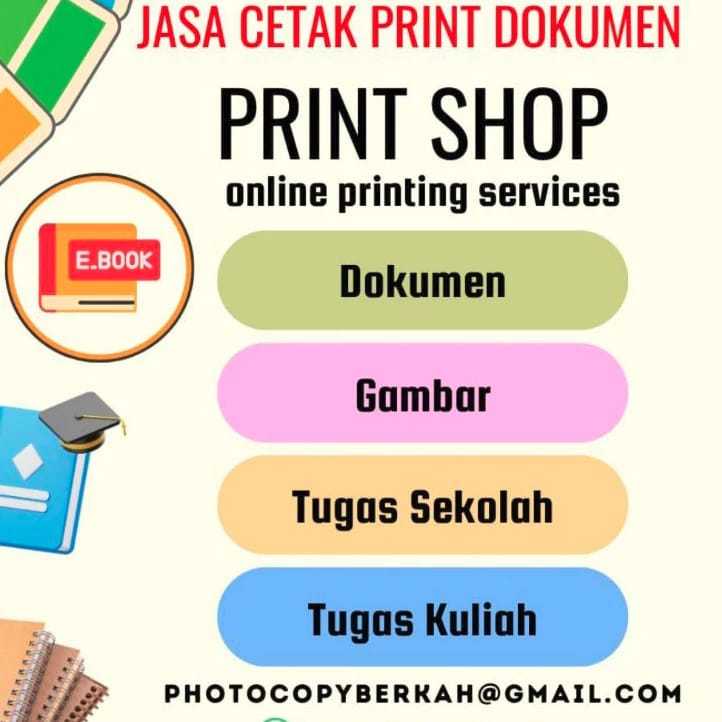 Jual Jasa print Dokumen /buku Instant dan Jilid | Shopee Indonesia
