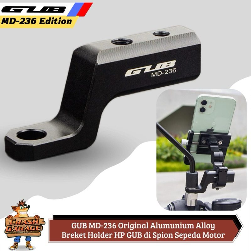 Jual GUB MD-236 Original Alumunium Alloy Breket Bracket Holder Hp Dudukan Lampu Tembak di Spion ...