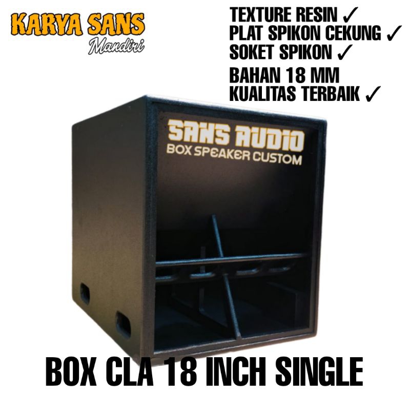 Jual Box speaker cla 18 inch single finishing | Shopee Indonesia