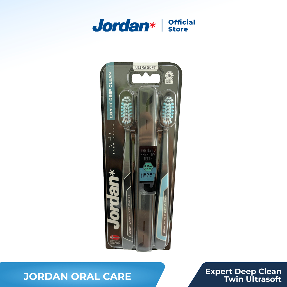 Jual Jordan Oral Care EXPERT DEEP CLEAN TWIN ULTRASOFT - Sikat Gigi ...