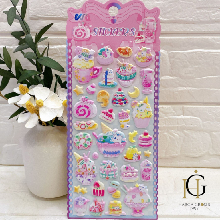 Jual STIKER TIMBUL 3D KUE WX-ME STIKER RANDOM/STIKER KARAKTER ANAK-ANAK ...