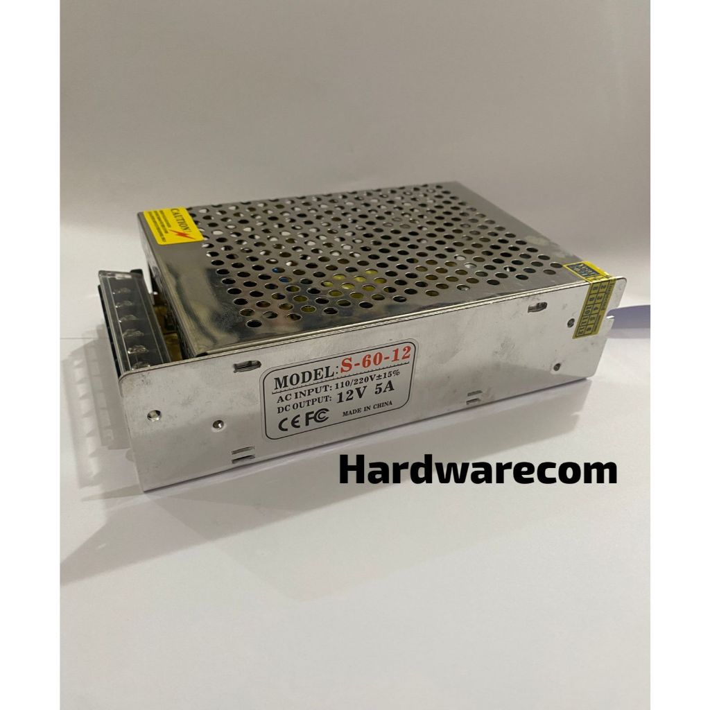 Jual PSU CCTV Jaring 12V 5A Power Supply Travo LED DC 12 Volt 5 Ampere | Shopee Indonesia