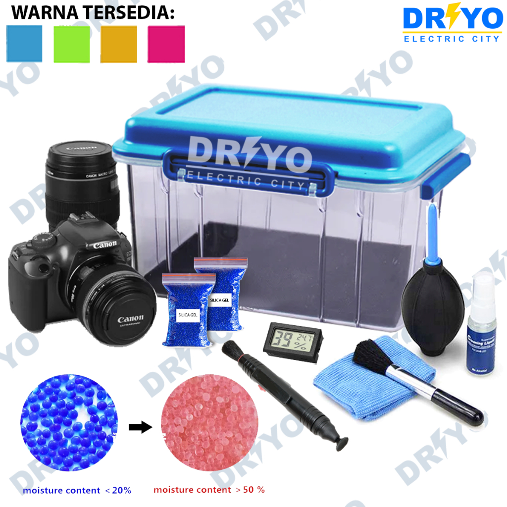 Jual PAKET DRYBOX + CLEANING SET KIT DRY BOX KAMERA BLOWER LENS PEN MICROFIBER CLOTH KOTAK ...