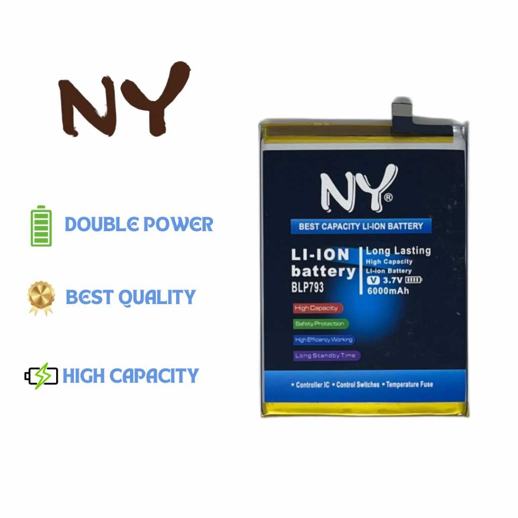 Jual BATERAI NY OPPO BLP793 6000 mAh FOR Realme C12/C15/C25/C25S/Narzo ...