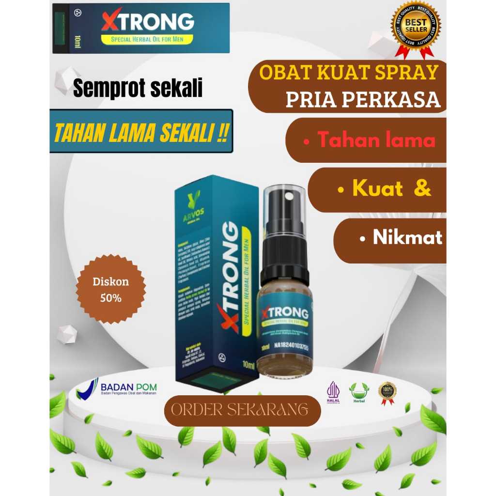 Jual X STRONG Obat spray Kuat Perkasa Tahan Lama 2 Jam Obat Oles ...