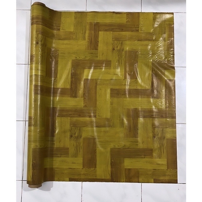 Jual Karpet Plastik Lantai ( MOTIF KAYU ) Meteran / Perlak Vinyl Lebar ...