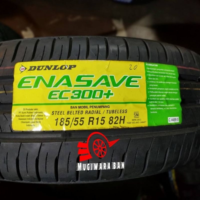 Jual BAN MOBIL DUNLOP 185 55 R15 ENASAVE EC300+ | Shopee Indonesia