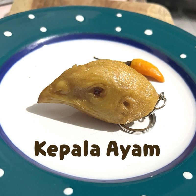 Jual Gantungan Kunci Ceker ayam Telor Puyuh Mendoan Tahu Goreng Cabe ...