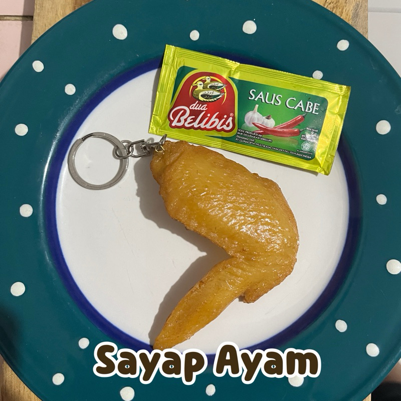 Jual Gantungan Kunci Ceker ayam Telor Puyuh Mendoan Tahu Goreng Cabe ...