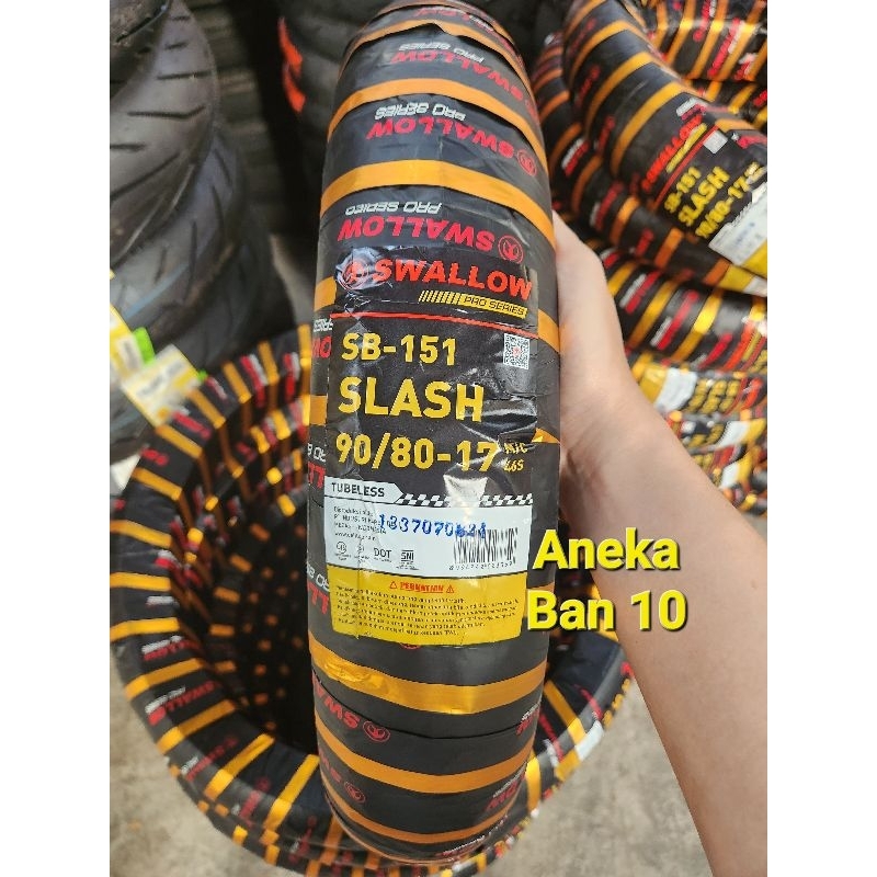 Jual Ban Swallow 90/80-17 Slash SB-151 Tubeless Soft Compound | Shopee ...