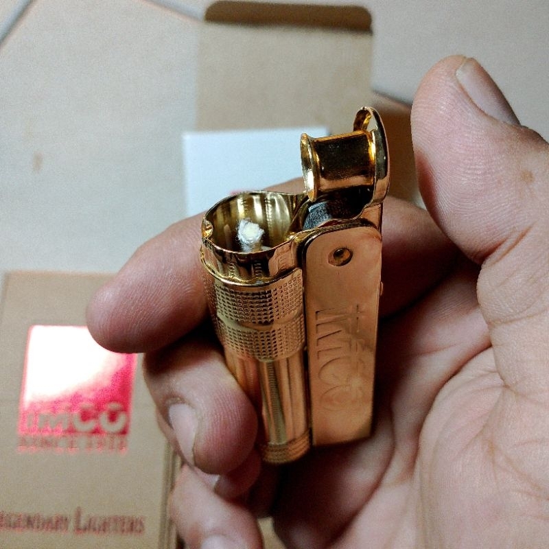 Jual Korek api sumbu jadul IMCO Original Austria full gold | Shopee Indonesia