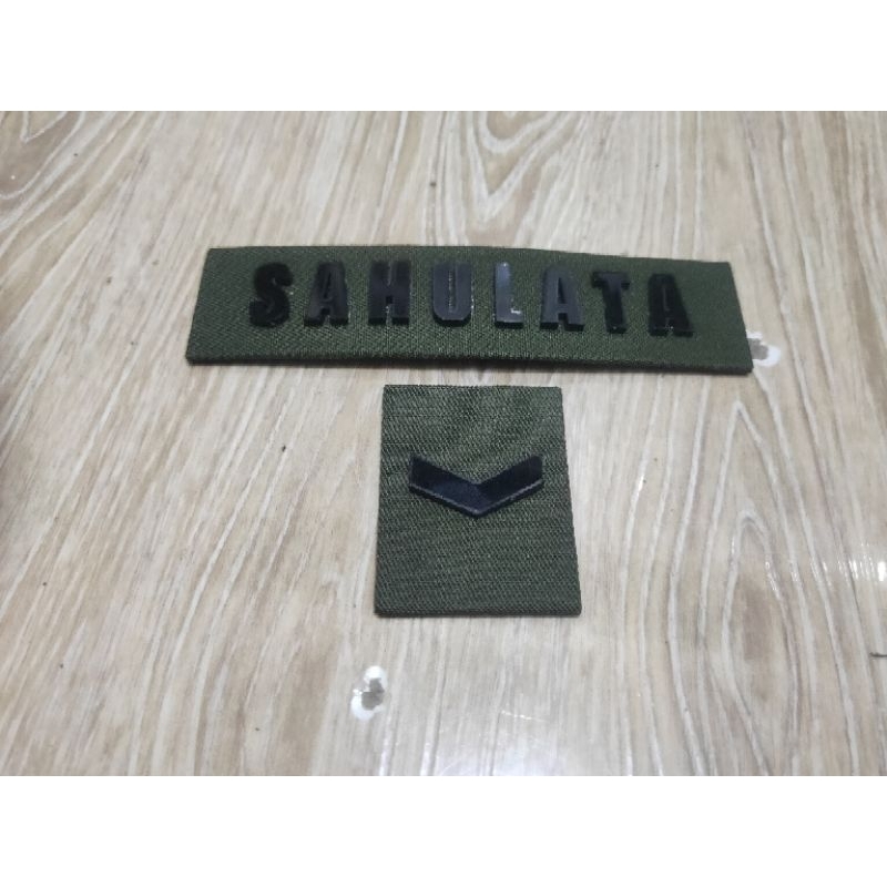 Jual Papan nama akrilik/ papan nama timbul / patch nama topi PDL dan ...