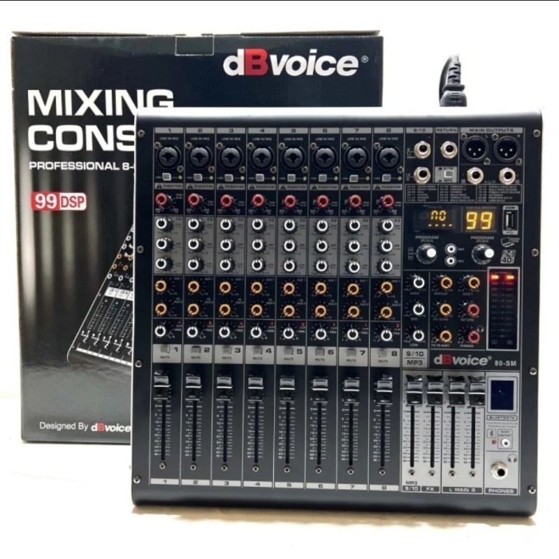 Jual Mixer Audio Bluetooth 8 Channel dB Voice 80 SM Original Mixer Audio 8 Channel dB Voice 80SM ...