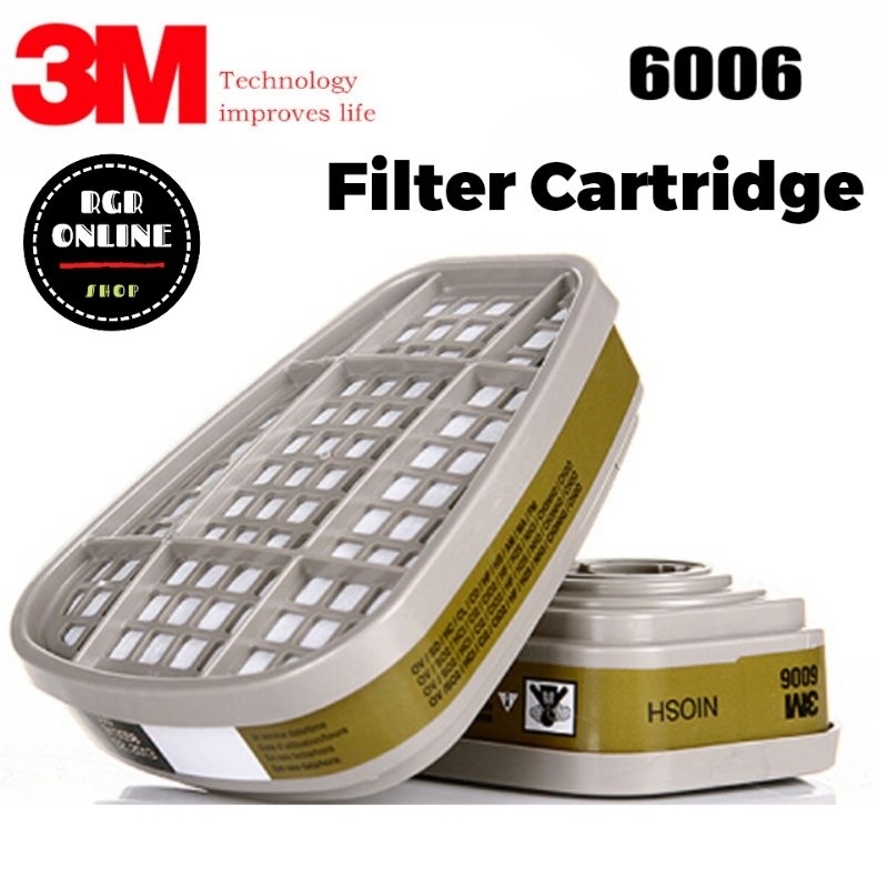Jual 3M 6006 Cartridge Filter Respirator 6200 7501 7502 6800 Original 3 ...