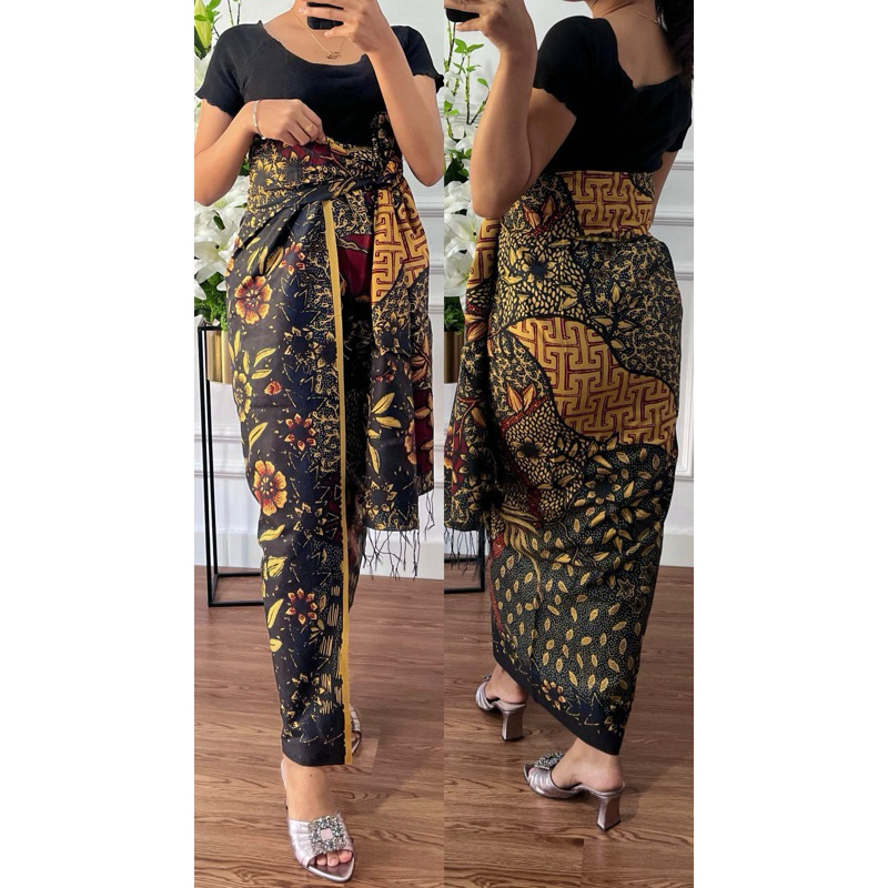 Jual Sutra Paris Set Selendang Motif ATBM || kamen lembaran bali ...