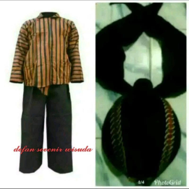 Jual baju adat Jawa /baju Surjan /baju lurik dewasa | Shopee Indonesia