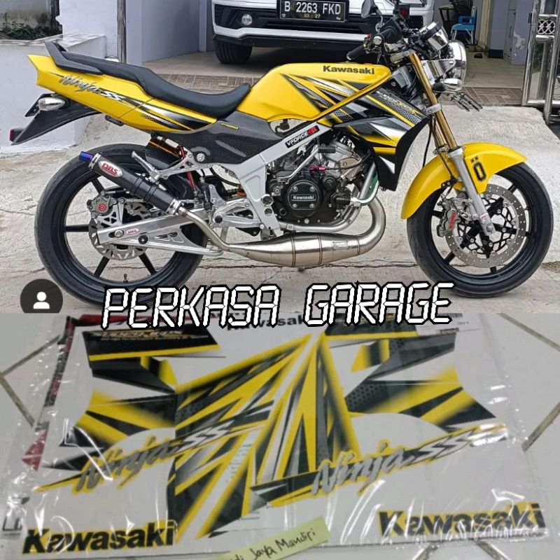 Jual striping stiker NINJA SS 2013 warna kuning cerah (METALIK ...