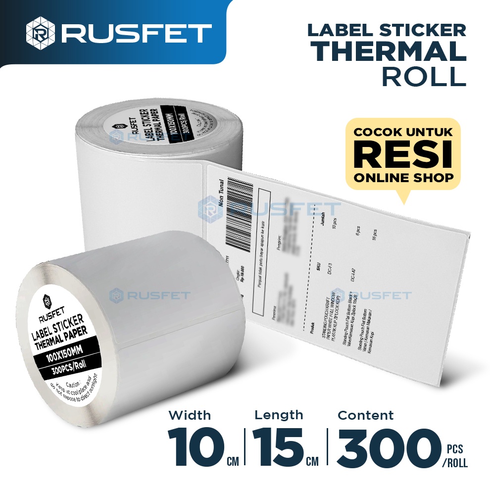 Jual SPESIAL DISCOUNT Stiker Thermal Label BarcodeLabel Resi Thermal 1 ...