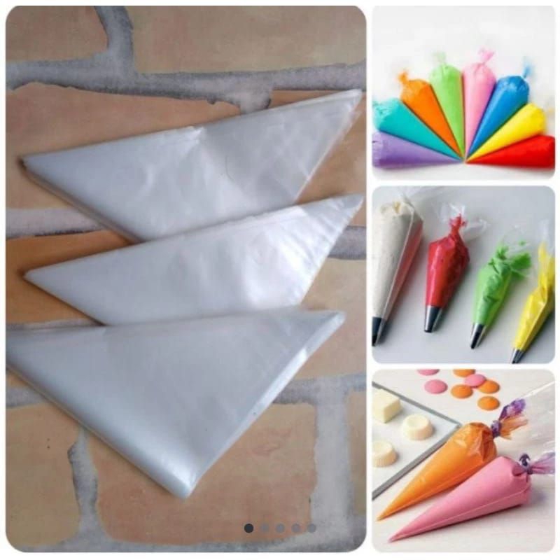Jual Plastik segitiga untuk menghias kue isi 100lembar | Shopee Indonesia