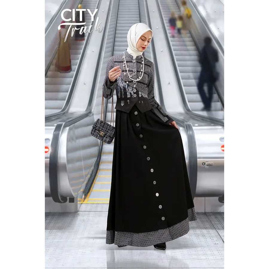 Jual TUNEECA Gamis Maestra T-0524017 By Tuneeca City Track -- Gamis ...