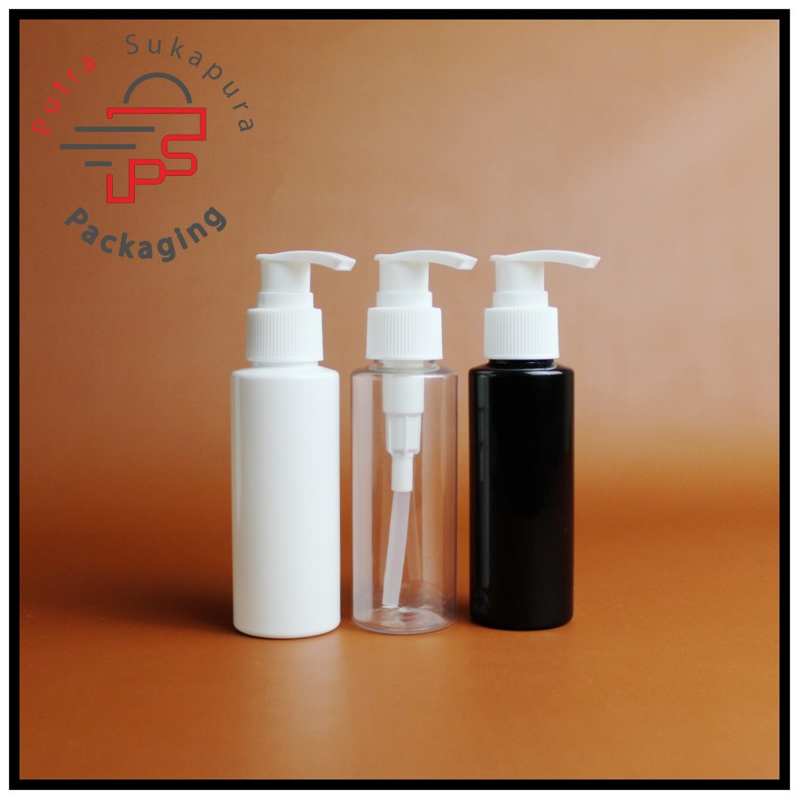 Jual Botol pump 100ml rf/botol lotion pump 100ml/pump putih neck 24 | Shopee Indonesia