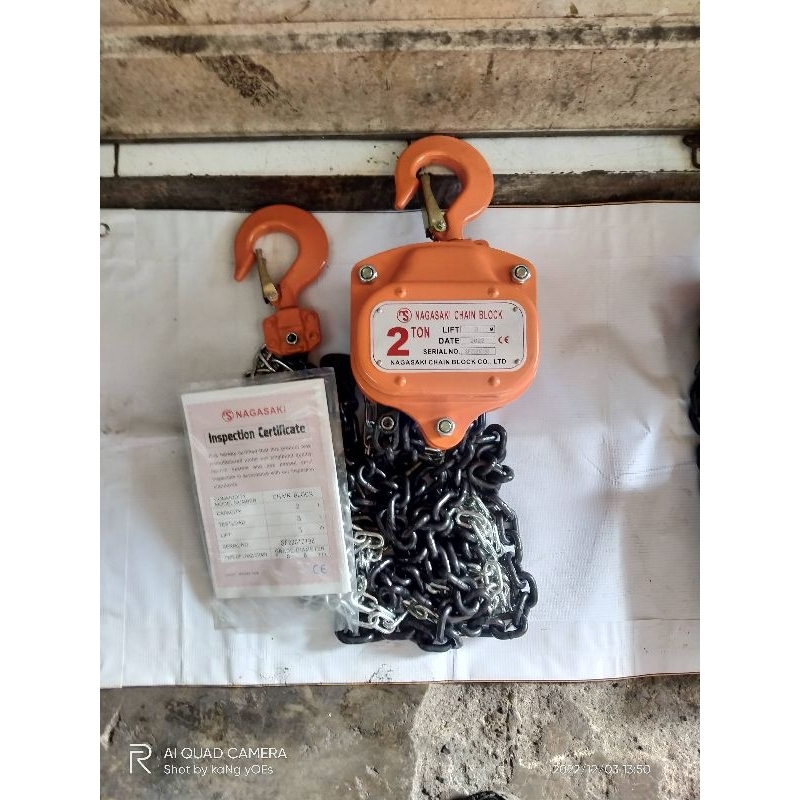 Jual takel chain block 2 ton panjang rantai 15 meter nagasaki | Shopee ...